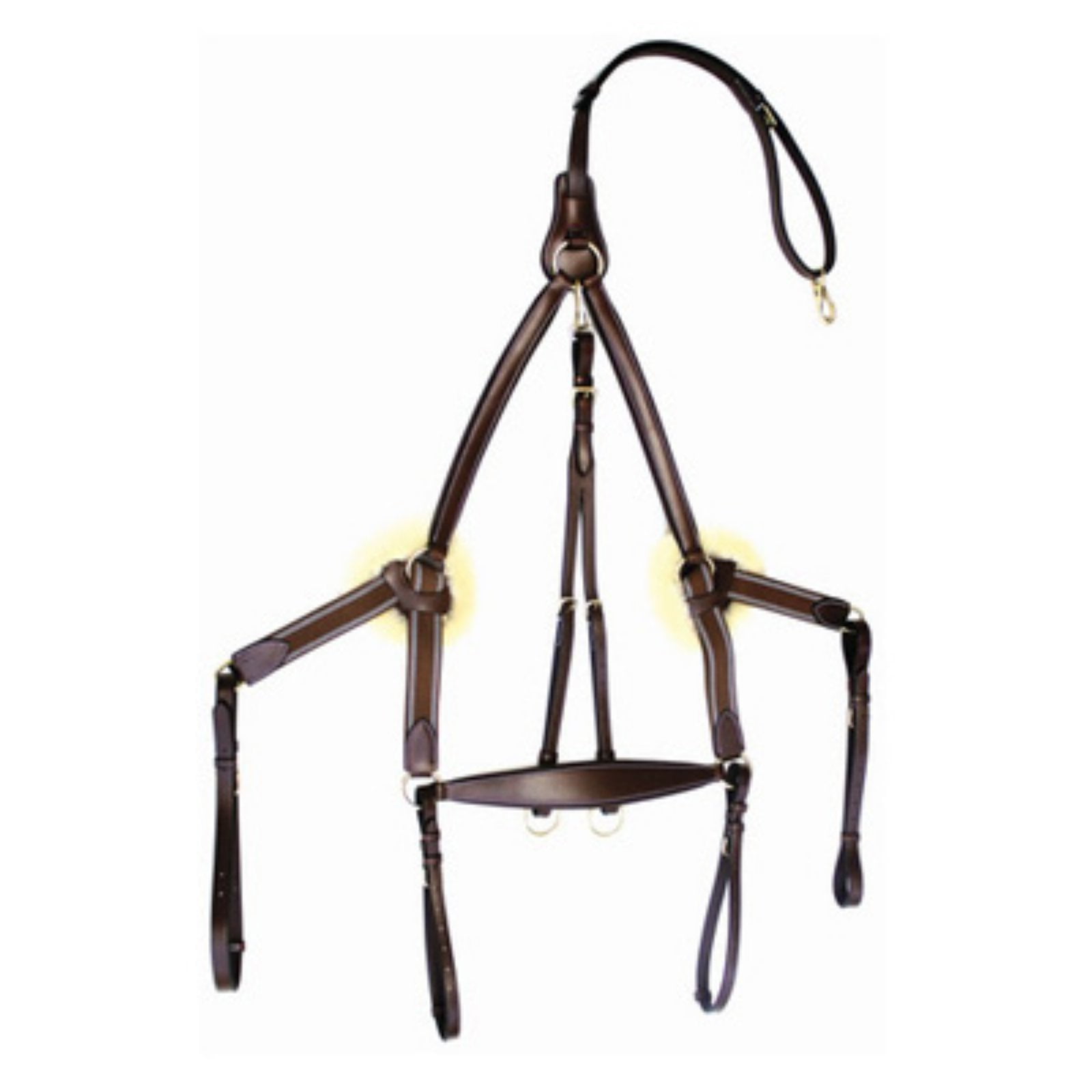 JPC Equestrian Henri de Rivel Pro 5 Point Elastic Breastplate ...