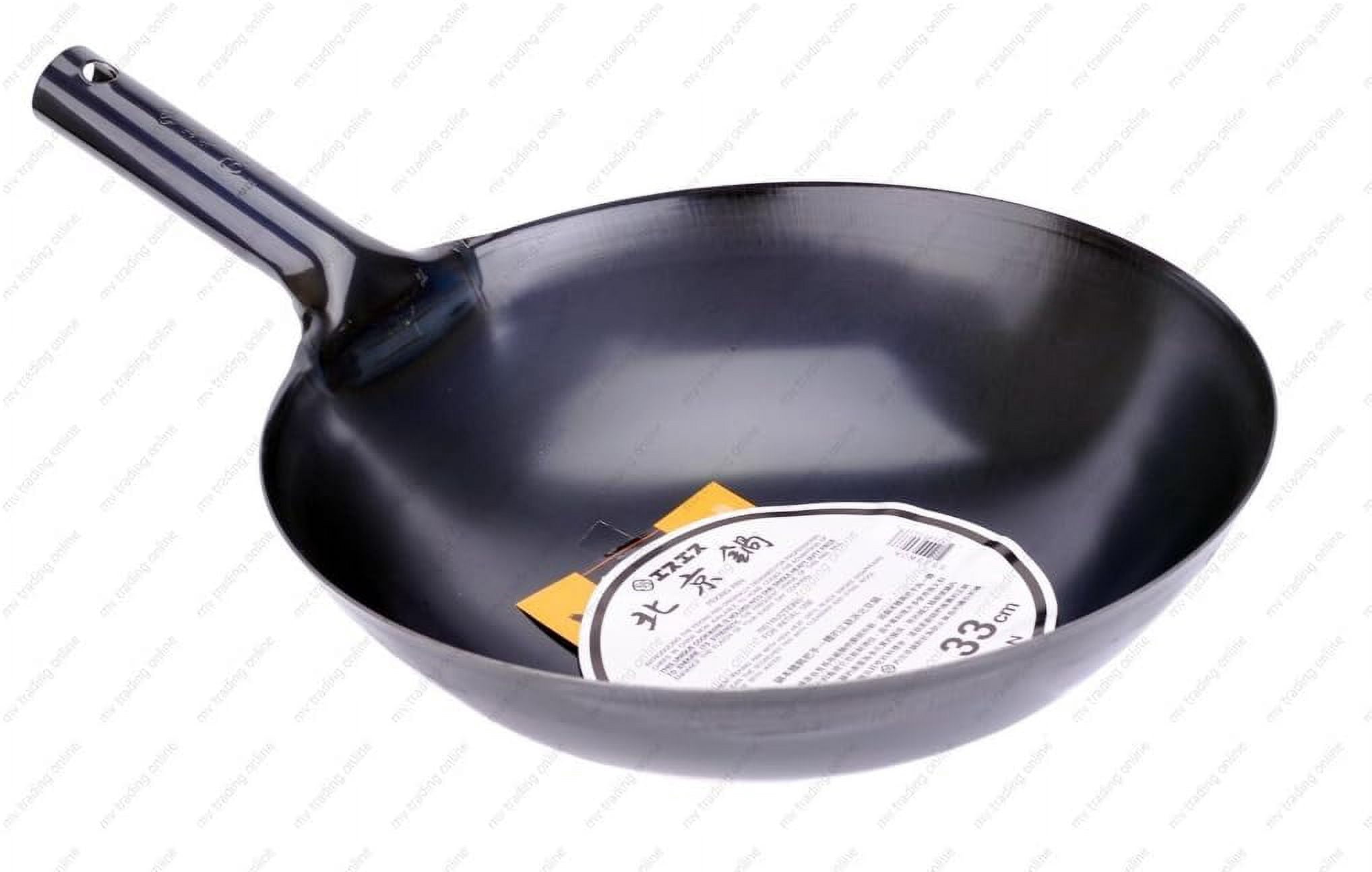 JPIW30 Iron Pow Wok Heavy Duty Iron with Grade Handle, 30cm (11-Inches ...