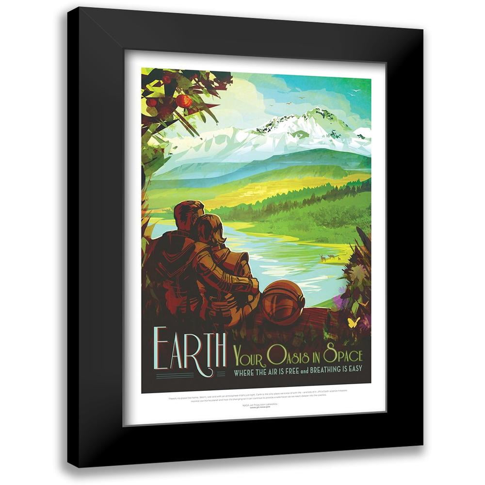 JPL 11x14 Black Modern Framed Museum Art Print Titled - Earth- Your ...