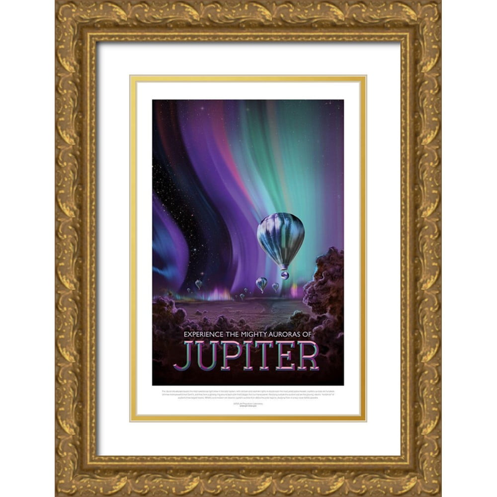 JPL 11x14 Gold Ornate Wood Framed with Double Matting Museum Art Print ...