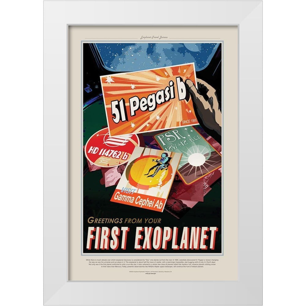 JPL 11x14 White Modern Wood Framed Museum Art Print Titled - First ...