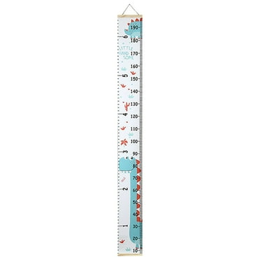 JPLZi Cartoon Baby Kids Growth Chart Record Wood Frame Height ...