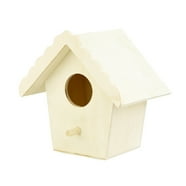Navaris Small Bird Nesting Box - Wood Nest for Robin, Hummingbird ...
