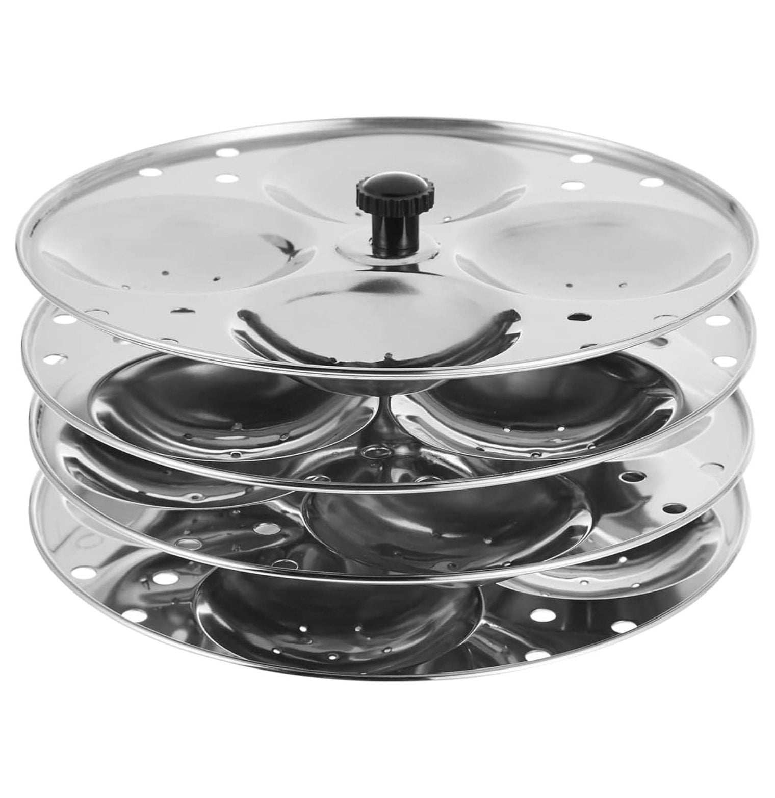 JPP-4 Stainless Steel 4-Rack Idli Stand - Walmart.com