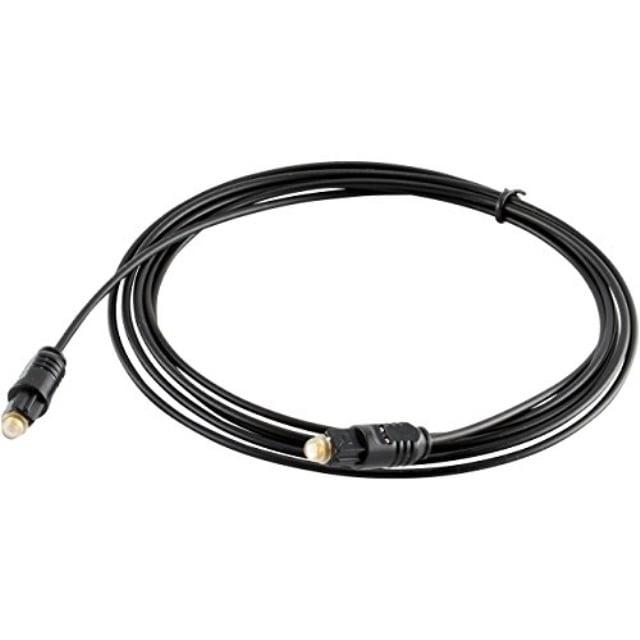 JPQuality Digital Audio Fiber Optic Toslink Cable SPDIF, 10 Feet ...