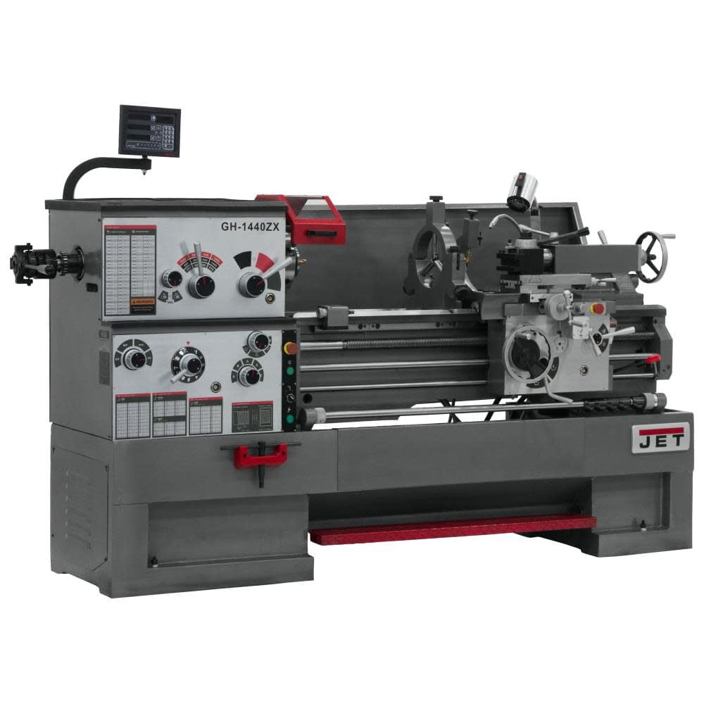 Jet Gear Head 14 X 40 Zx Lathe With Ne Dp700L Dro 2 Ax With TakAndcllt ...