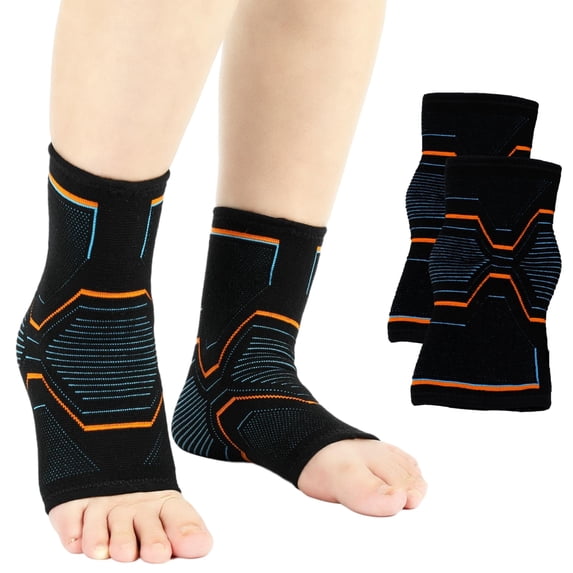 JQ Copper Ankle Brace Compression Sleeve Support for Sprains Achilles ...