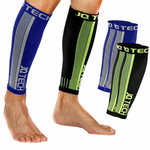JQ Copper Calf Compression Sleeves for Runners Cyclists Shin Splints ...