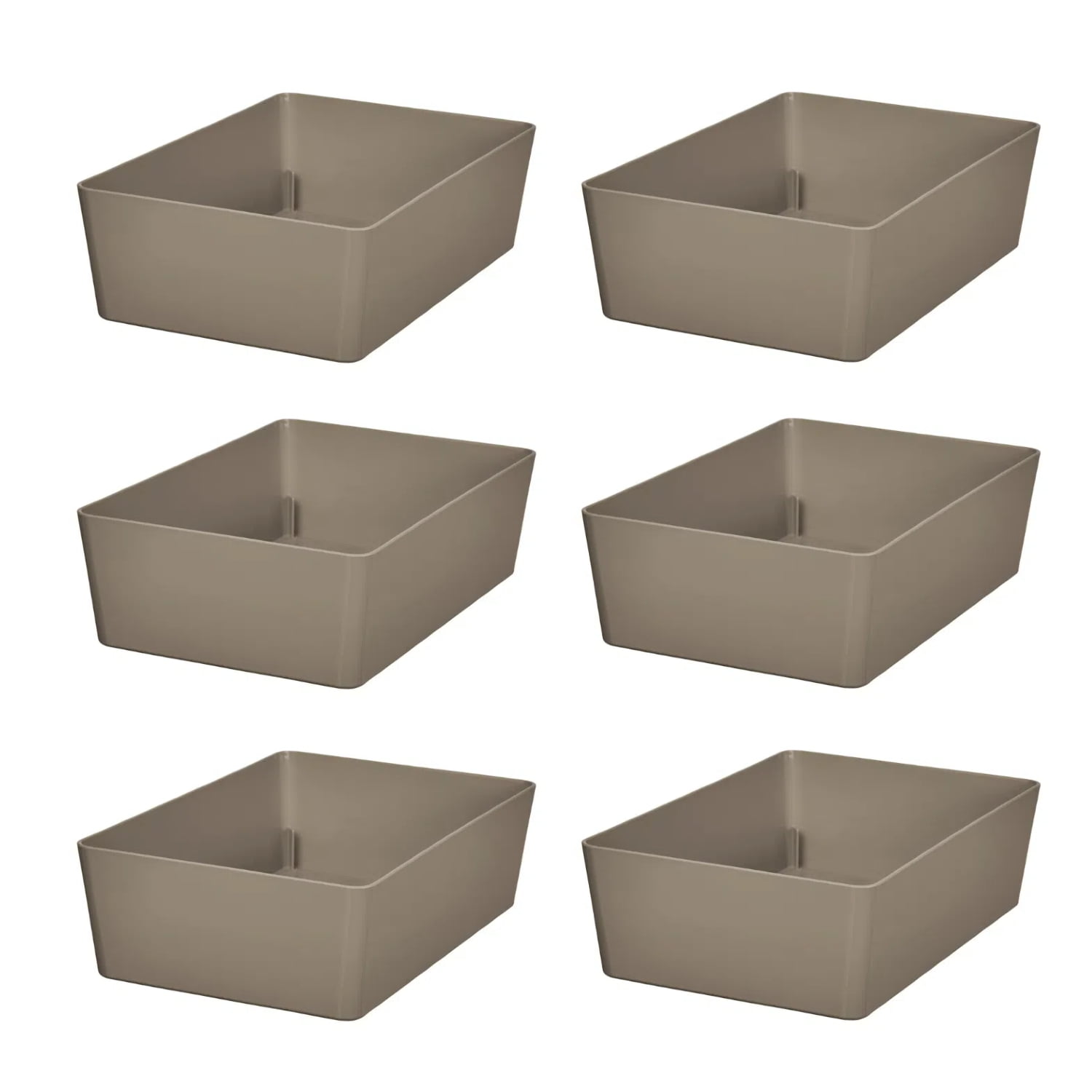 JQDWMDLX Box, dark gray-beige, 7x10 ¼x3 ¼ inch Storage Bins for ...