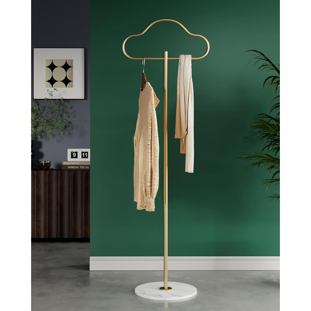 JQJQ Gold Coat Rack,Gold Clothes Rack Freestanding with Heavy Duty ...