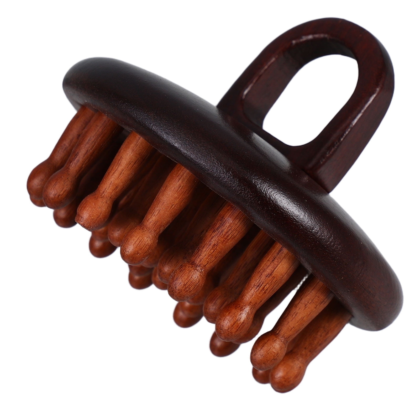JQQ Wide Tooth Hair Massager Scalp Tool Wooden Head Massage Comb for ...