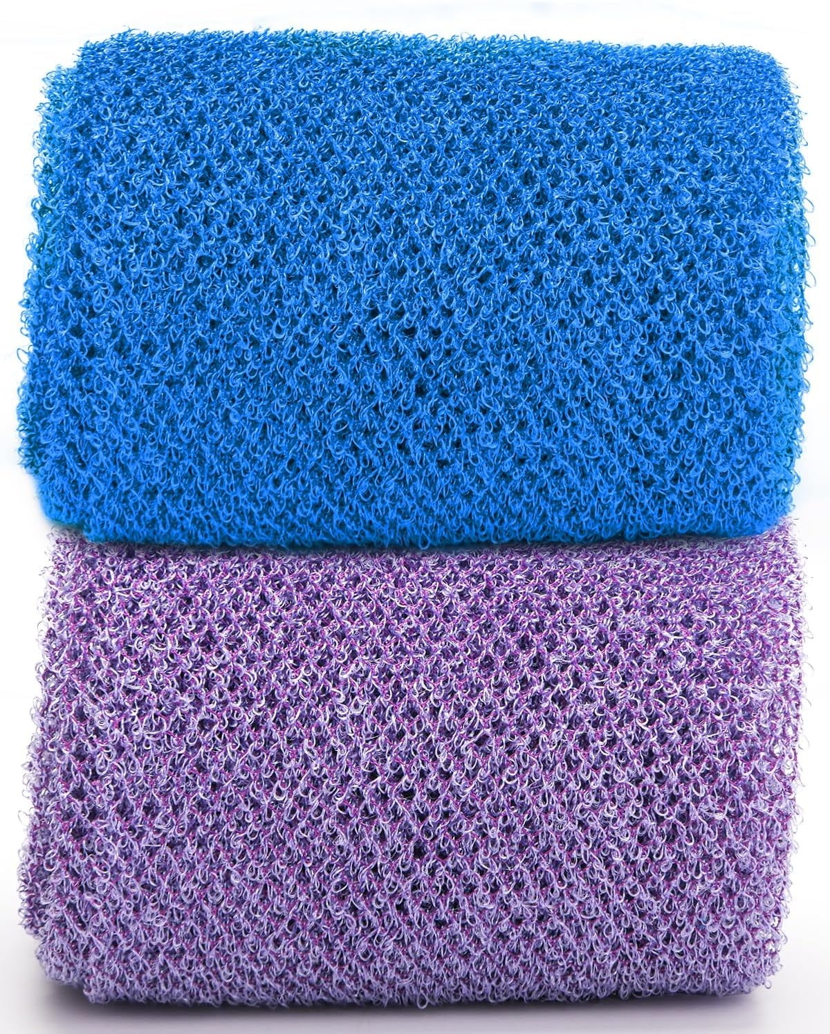 JQQA 2 Pcs African Exfoliating Net, Stretches African Bathing Sponge ...