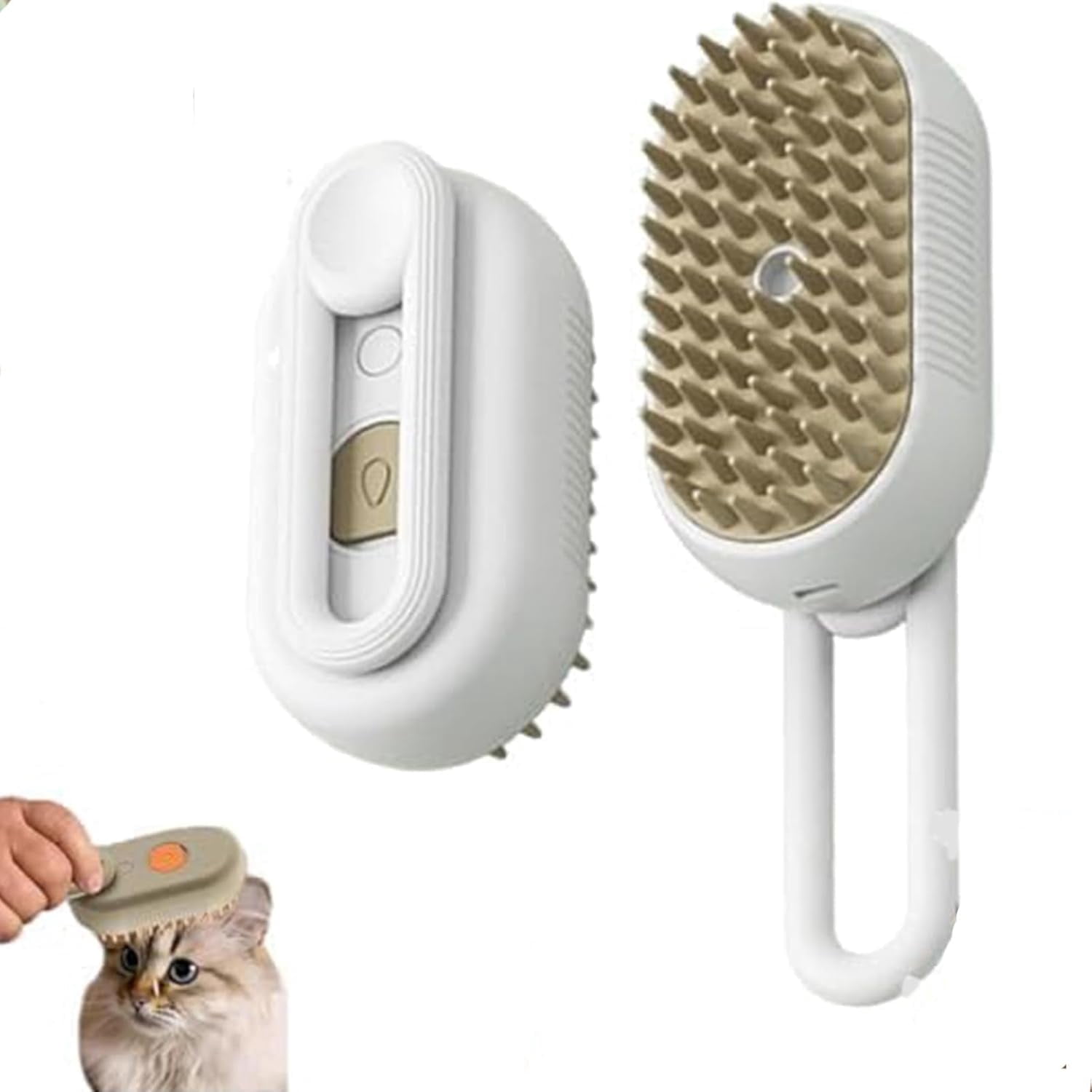 JQQA Cleaning Brush, New Pet Steam Groomer Comb, 3 In 1 Cat Steam Brush ...