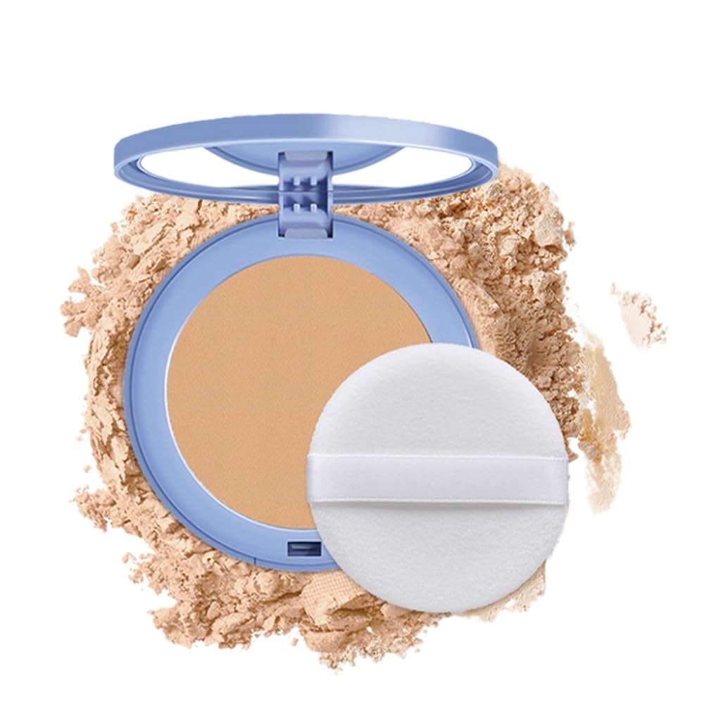 JQQA Matte Perfection Compact Powder, Oil Control Face Pressed Powder ...