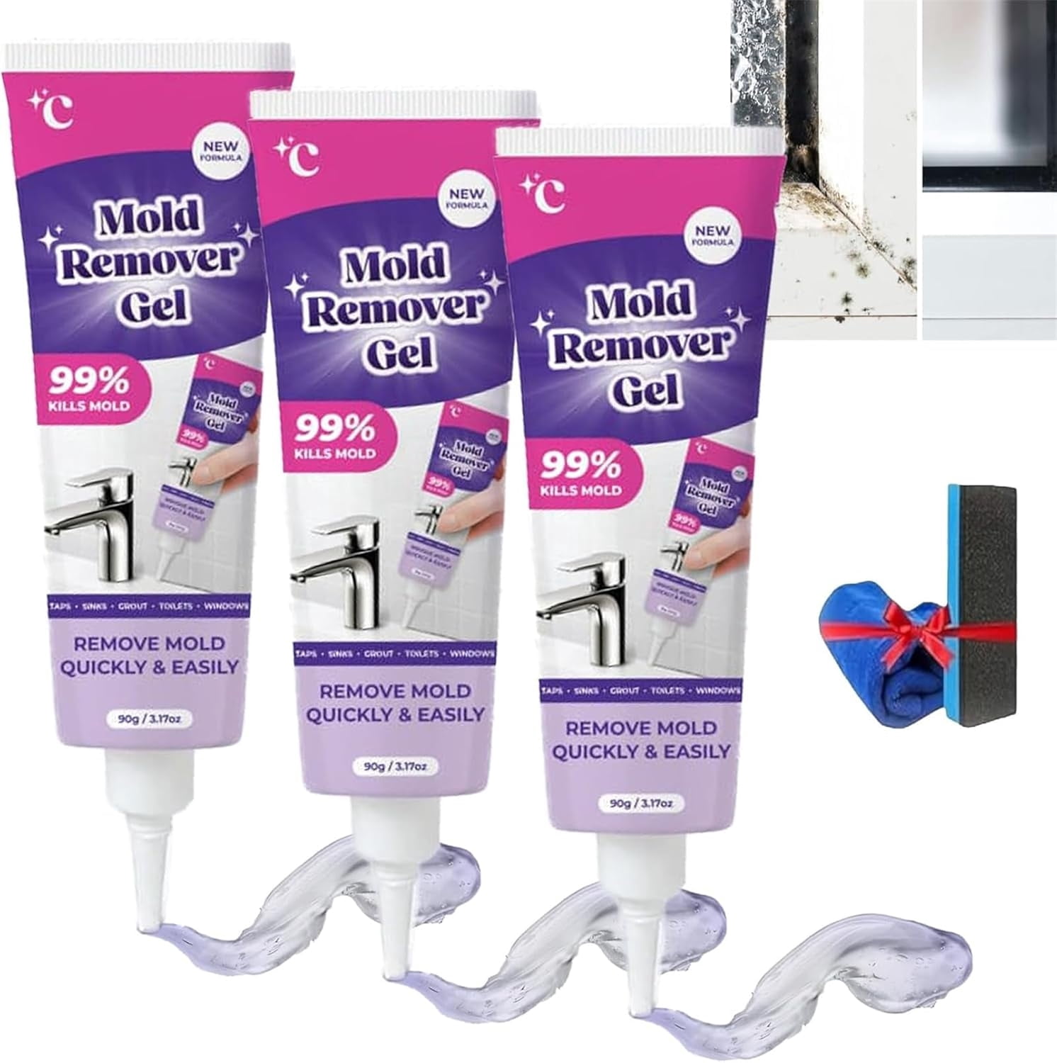 JQQA Mould Remover Gel, Powerful Mould Remover Gel, Highly Effective In ...