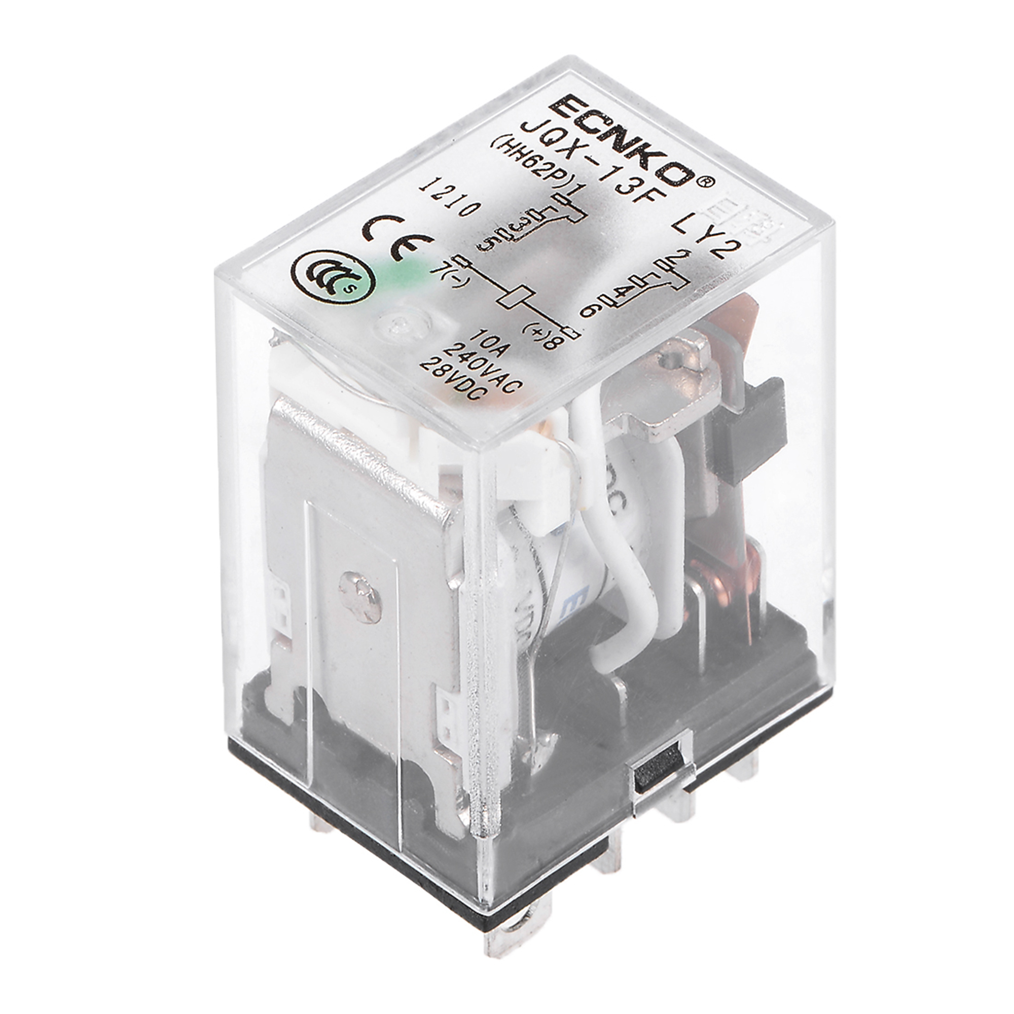JQX-13F DC24V Coil DPDT 8Pins Electromagnetic Power Relay. - Walmart.com