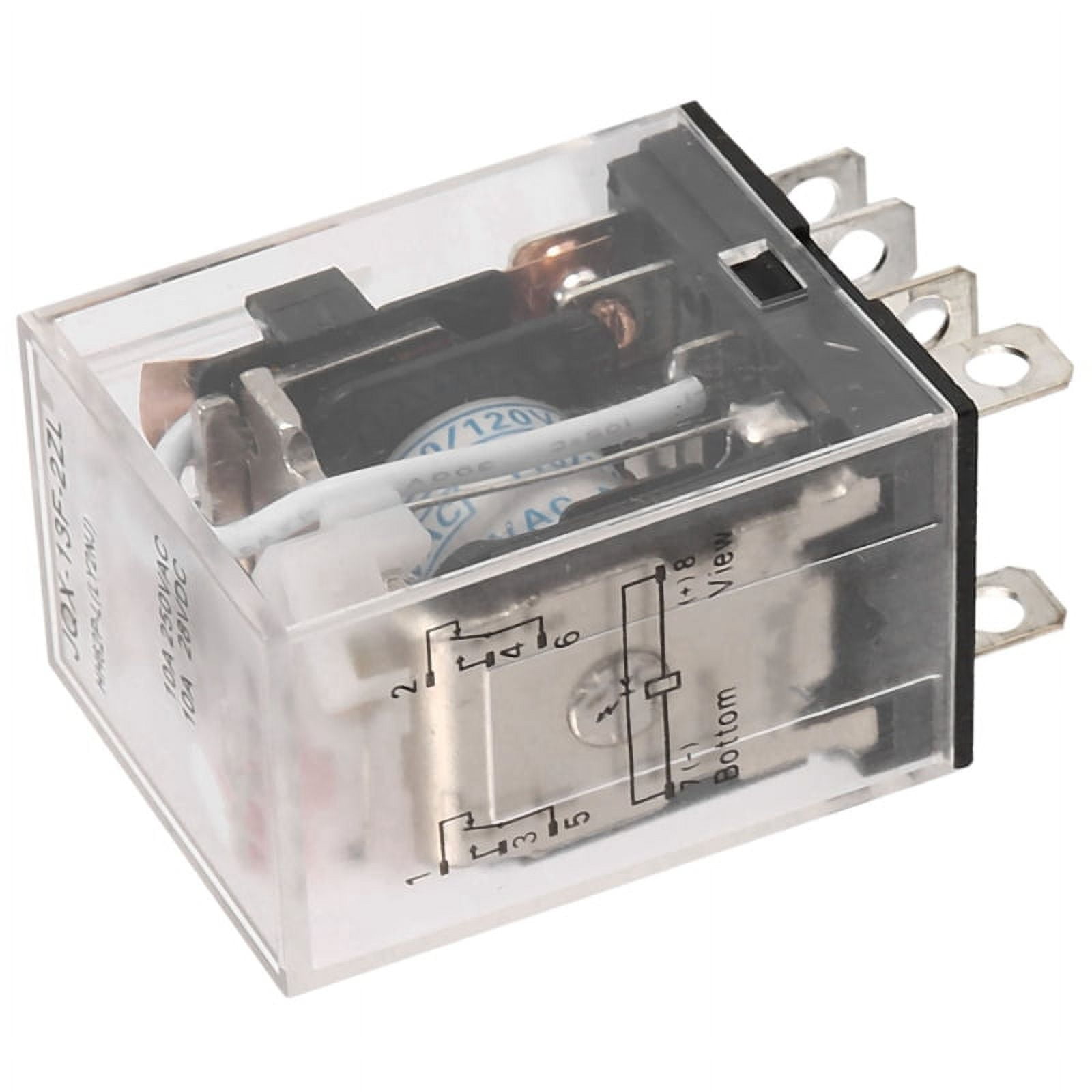 JQX13FL AC 110V Coil DPDT 8Pin 8P Electromagnetic Power Relay - Walmart.com