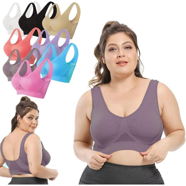 Jr Anti Sagging Breast Bra For Older Women Breathable Cool Lift Up Air