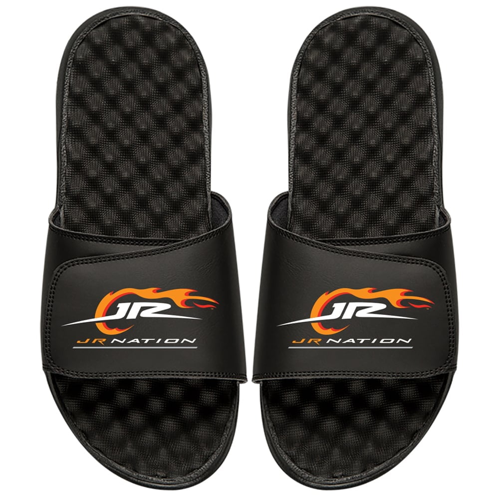 JR Nation ISlide Youth Logo Slide Sandals - Black - Walmart.com