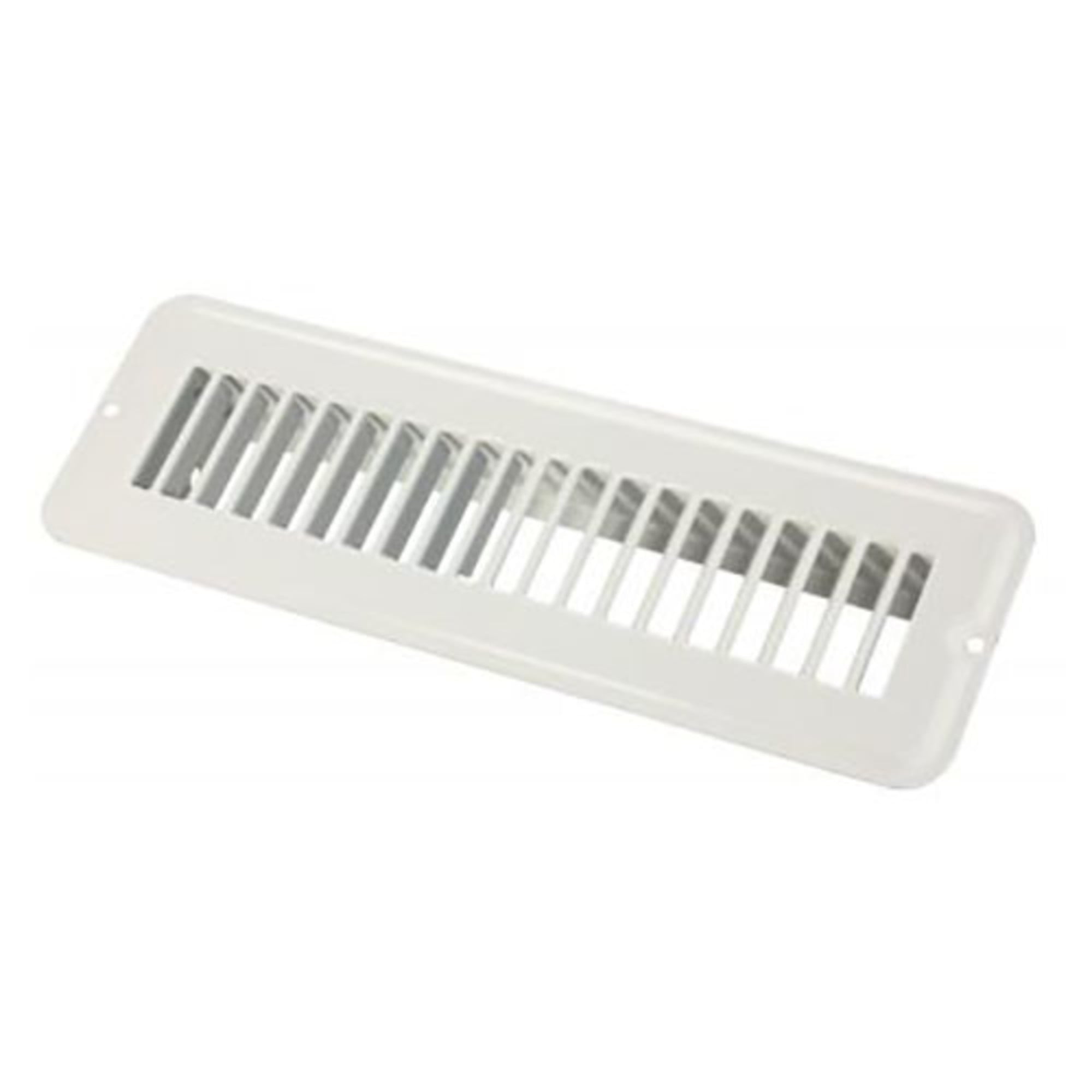 JR Products 02-28925 Undampered Floor Register - 2" x 10", White ...