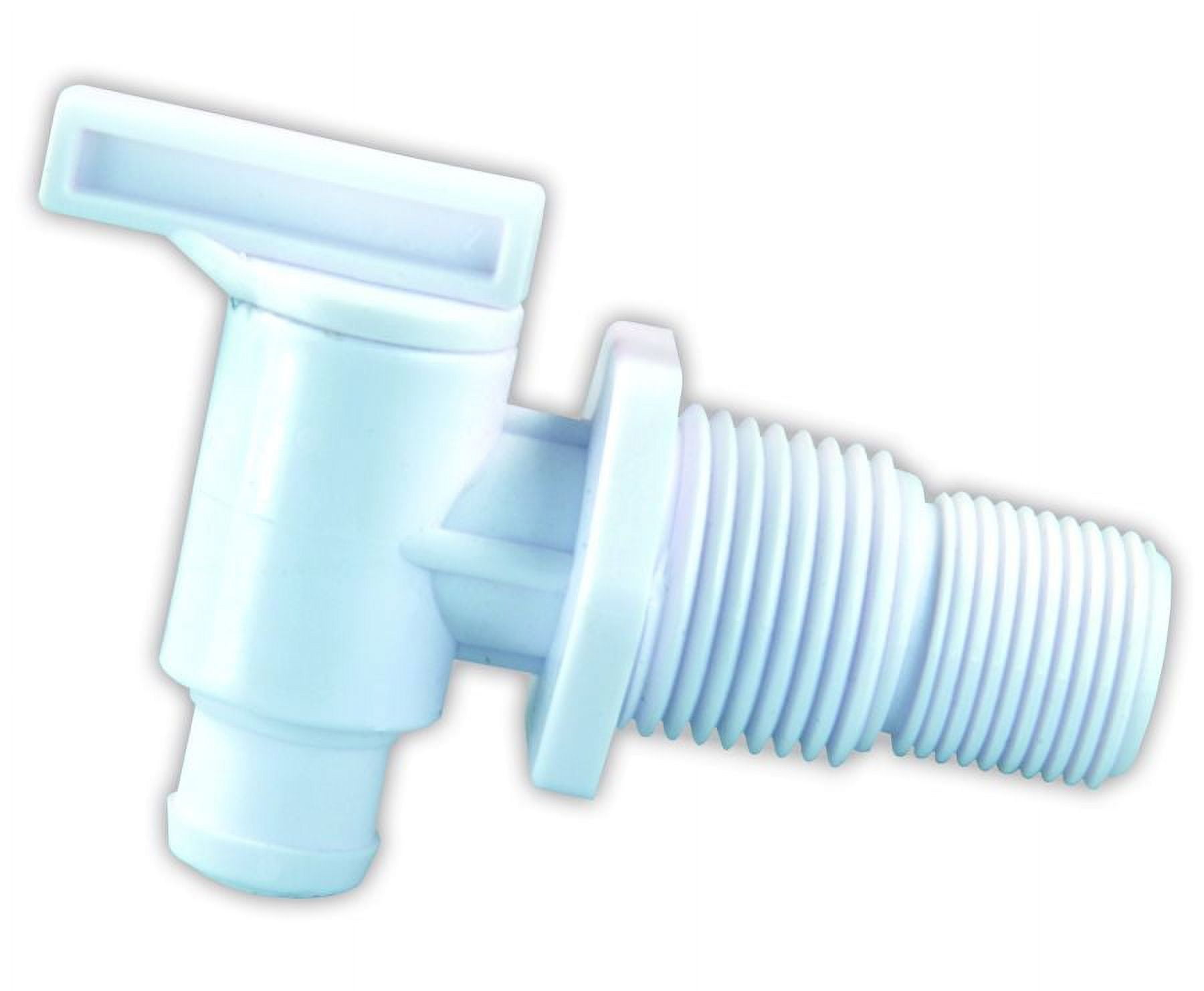 JR Products 03175 - White Dual Threaded Drain Cock - Walmart.com
