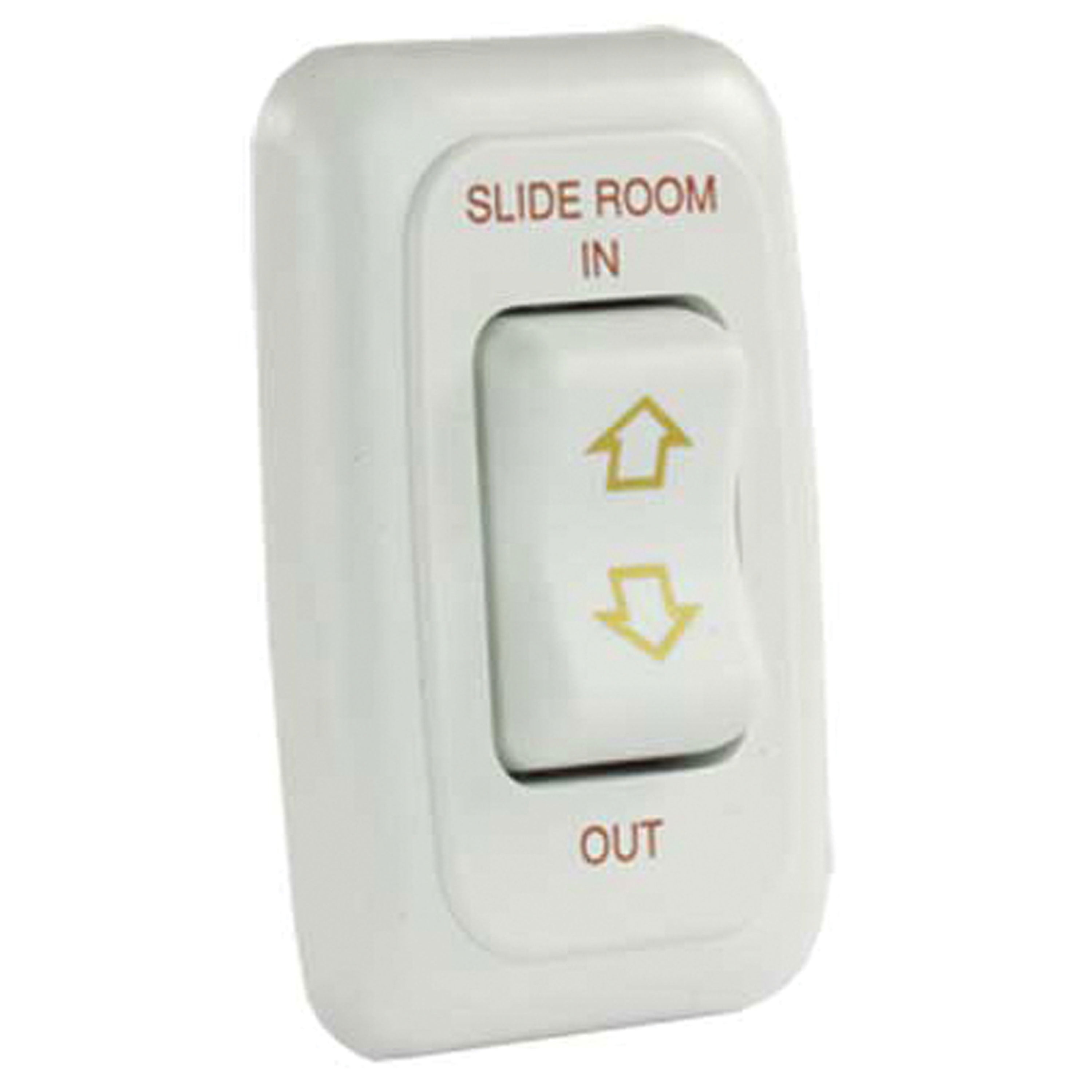 JR Products 12075 Slide-Out Switch with Bezel and Printed Text - White ...