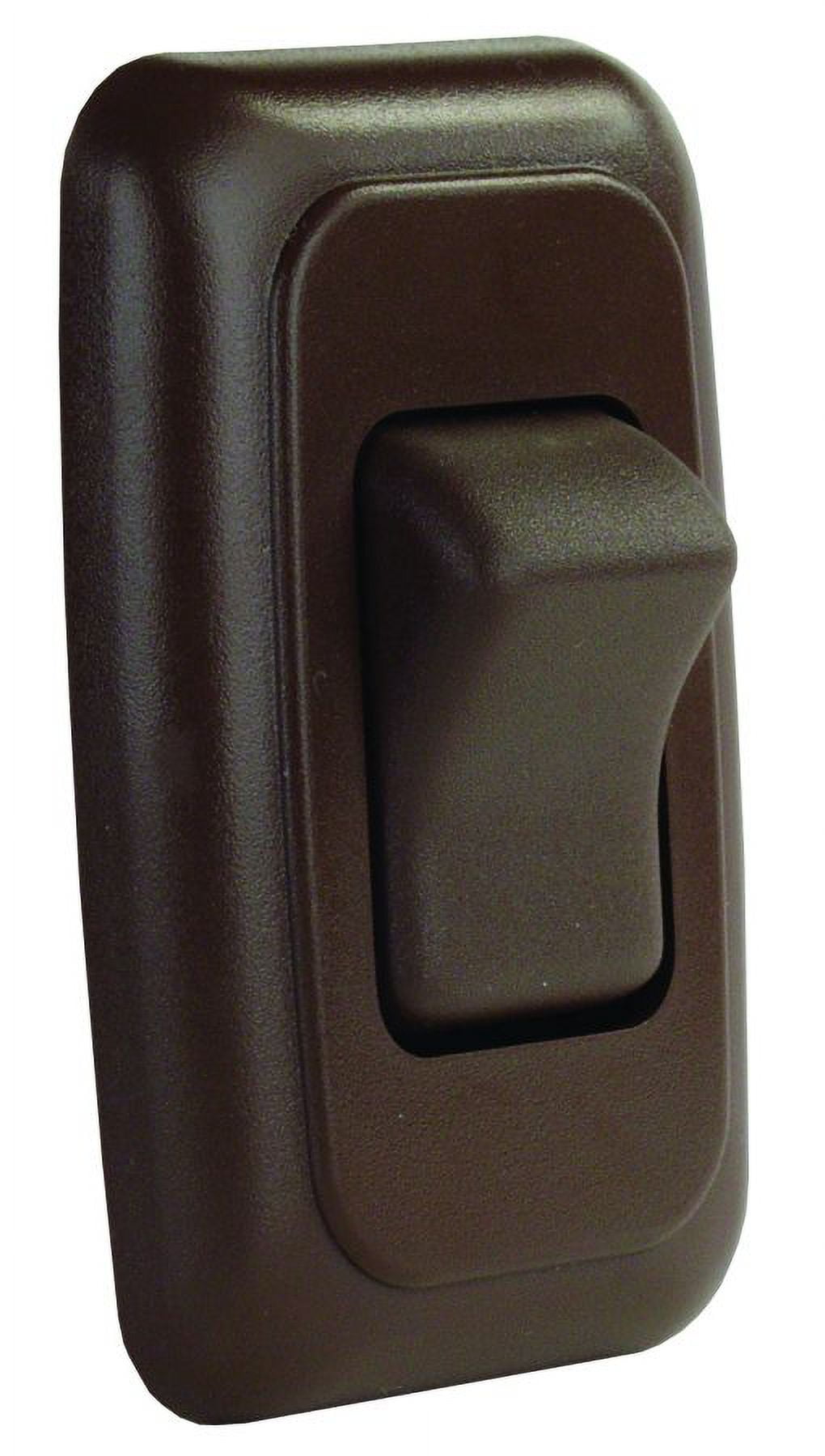 JR Products 12135 On/Off Switch with Bezel - Single Switch, Brown ...