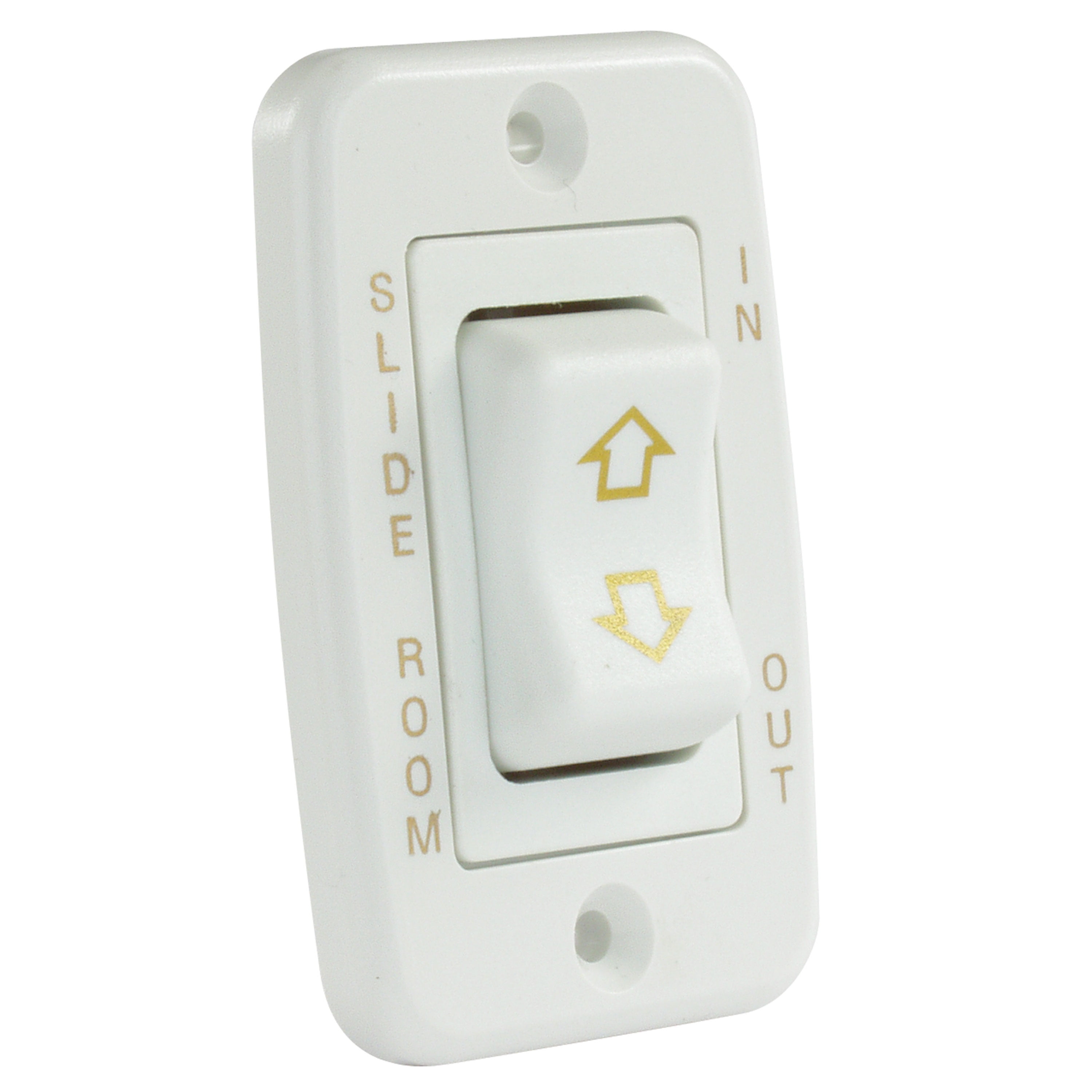 JR Products 12345 Low Profile Slide-Out Switch with Bezel - White ...