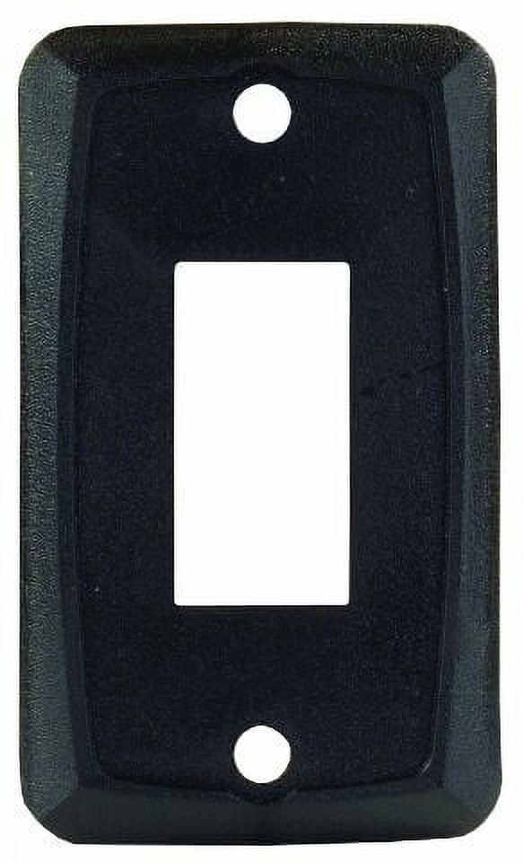JR Products 12855 Single Switch Face Plate - Black - Walmart.com