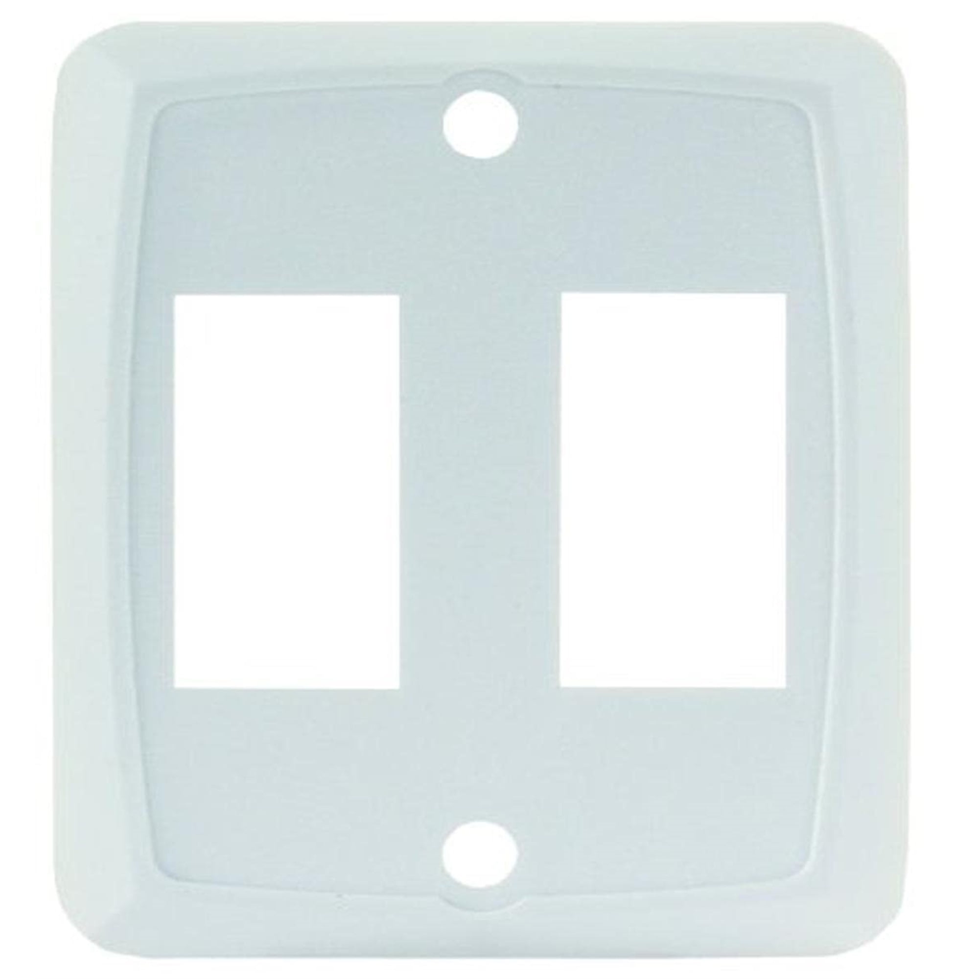 JR Products 12875 Double Switch Face Plate - White - Walmart.com