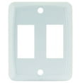 JR Products 12875 Double Switch Face Plate - White - Walmart.com