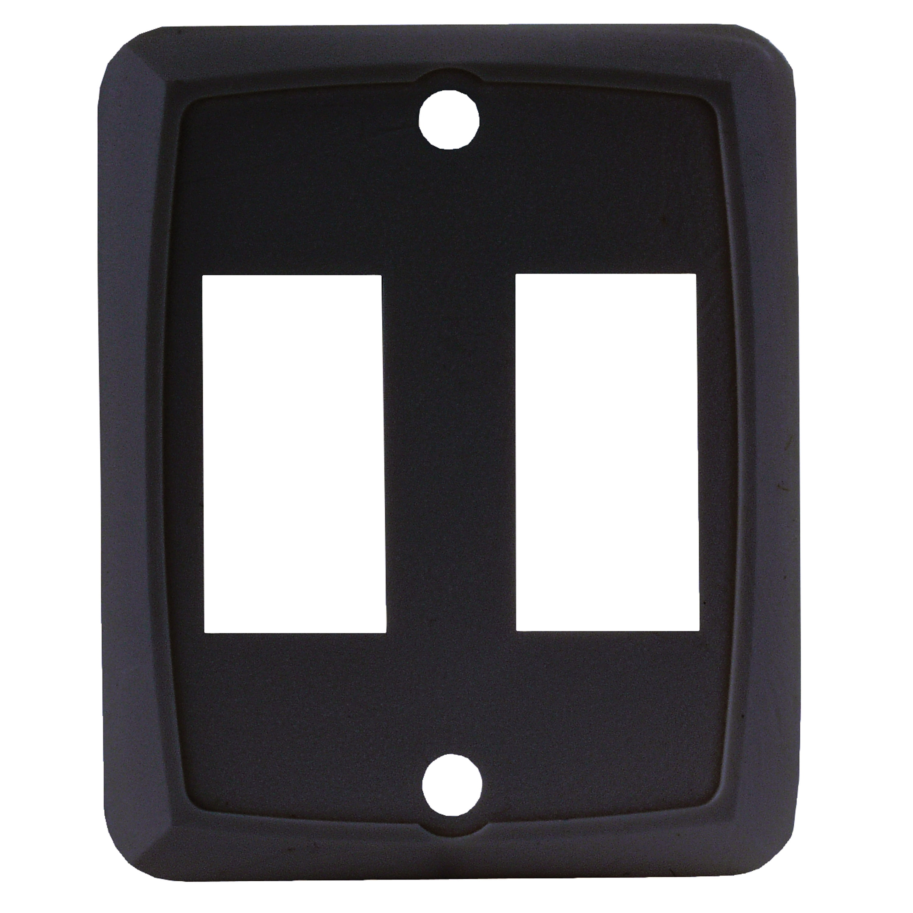JR Products 12885 Double Switch Face Plate - Black - Walmart.com