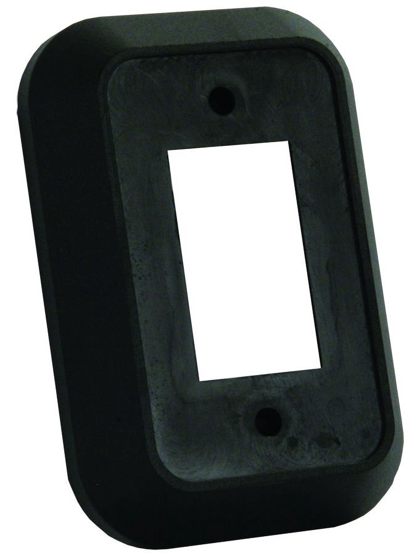 JR Products 13495 - Single Black Oblong Spacer Face Plate for Multi ...