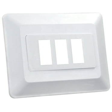 JR Products 12875 Double Switch Face Plate - White - Walmart.com