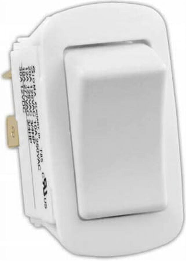 JR Products 14015 Multi-Purpose Single Rocker Switch - White - Walmart.com