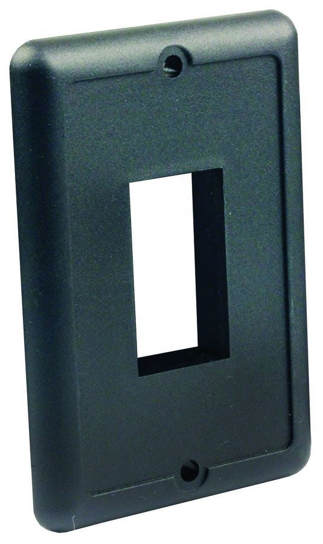 JR Products 14045 Black Single Switch Plate - Walmart.com