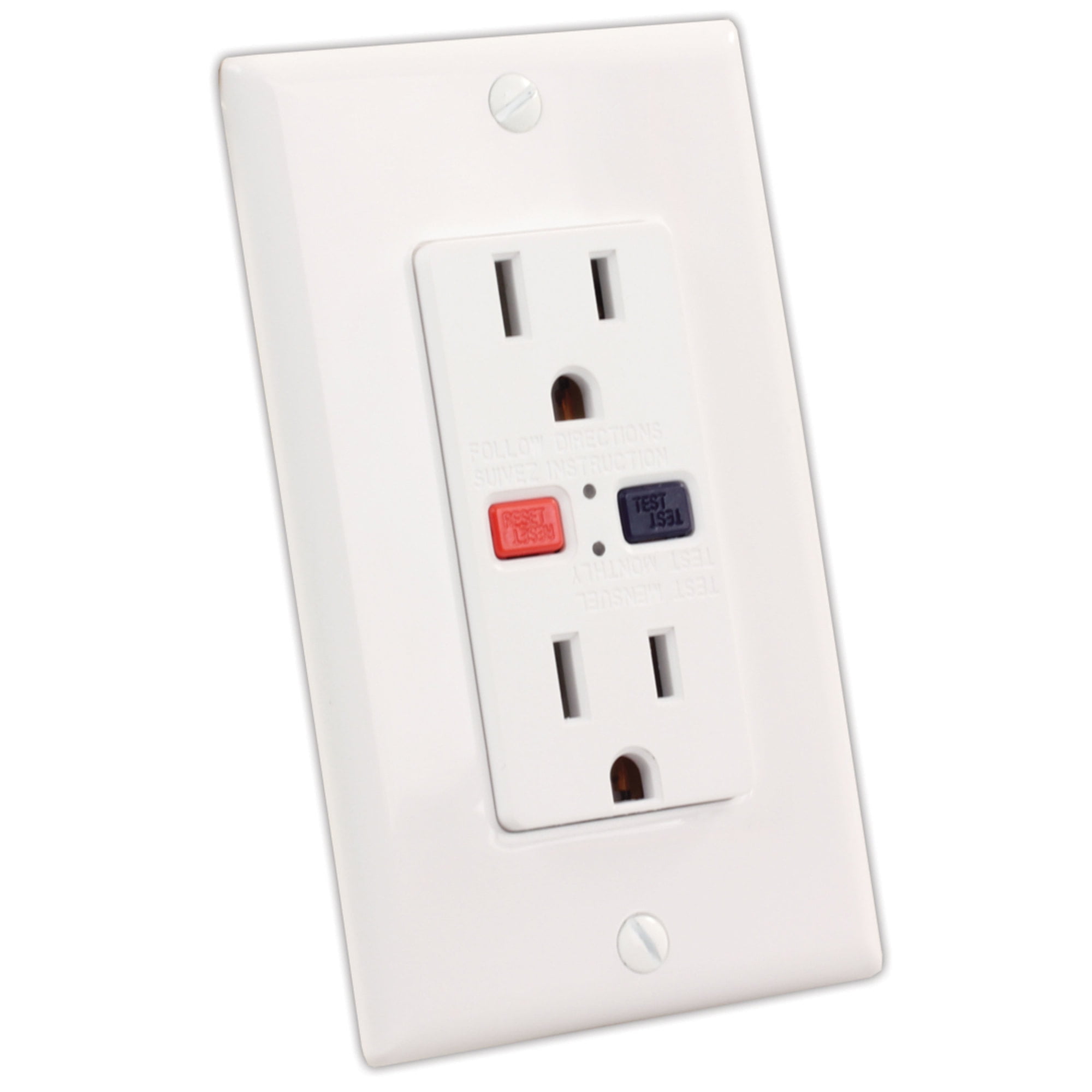 JR Products 15005 120V 15A GFCI Electrical Outlet - Walmart.com