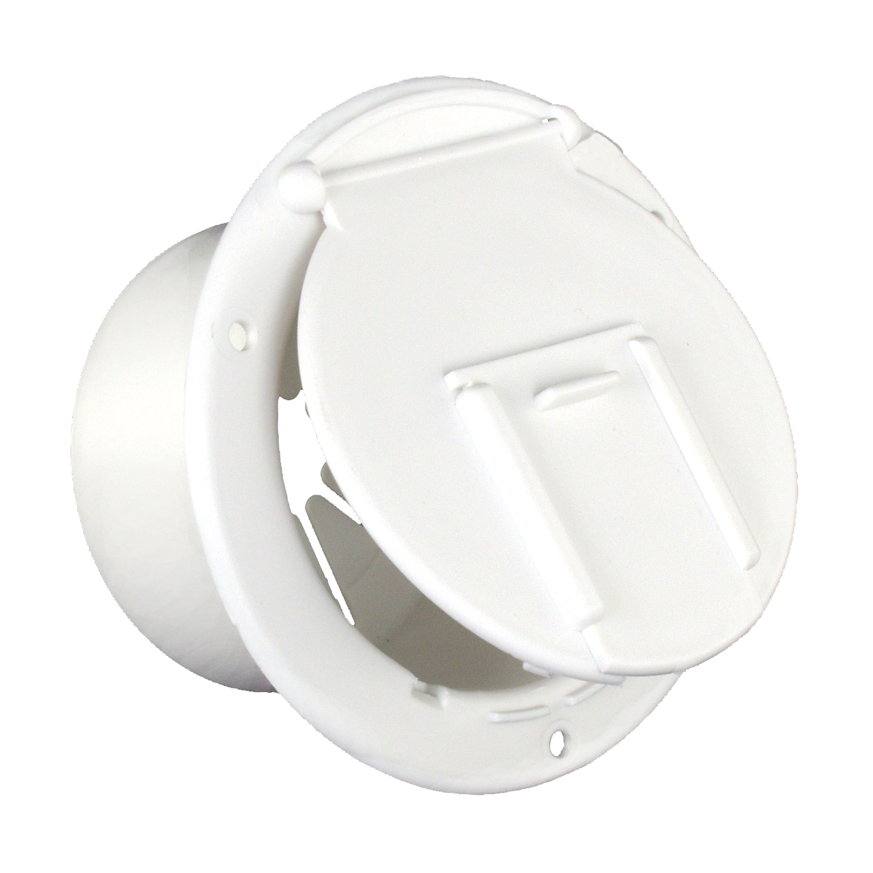 JR Products 370-2-A Round Electrical Cable Hatch - Polar White ...