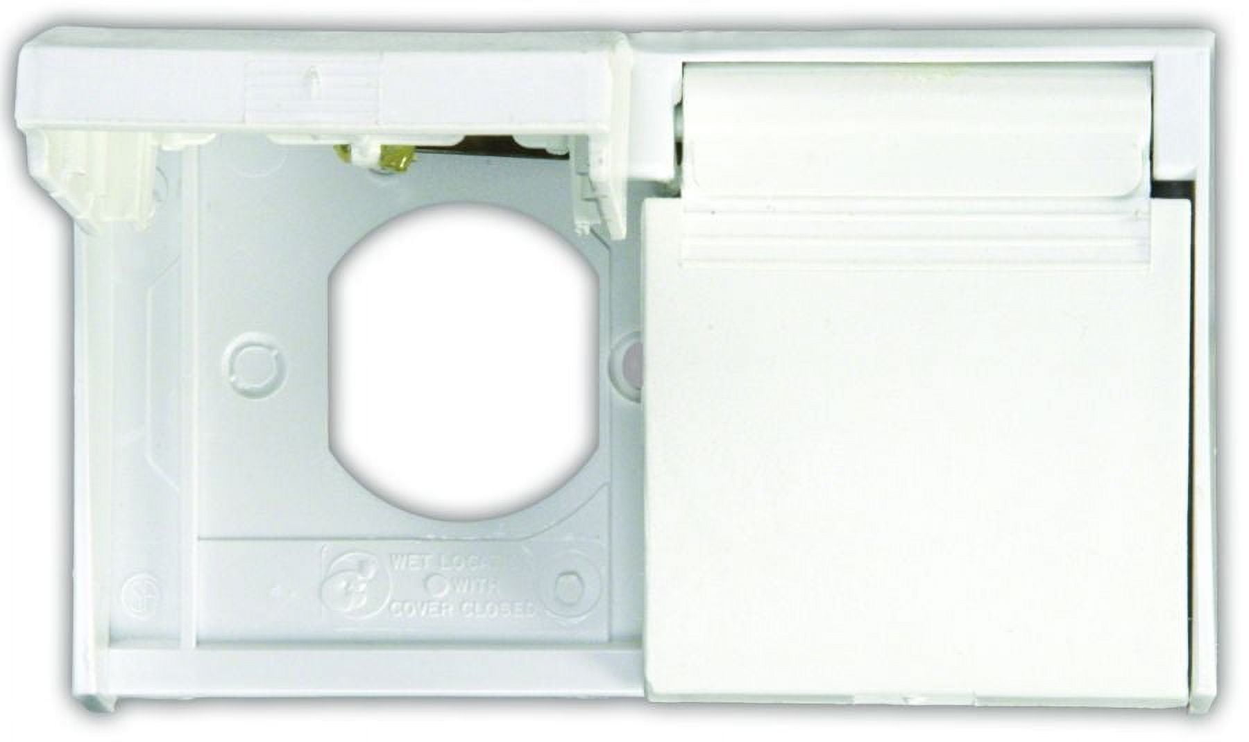 JR Products 47505 White Duplex Weatherproof RV Outlet Cover - Walmart.com