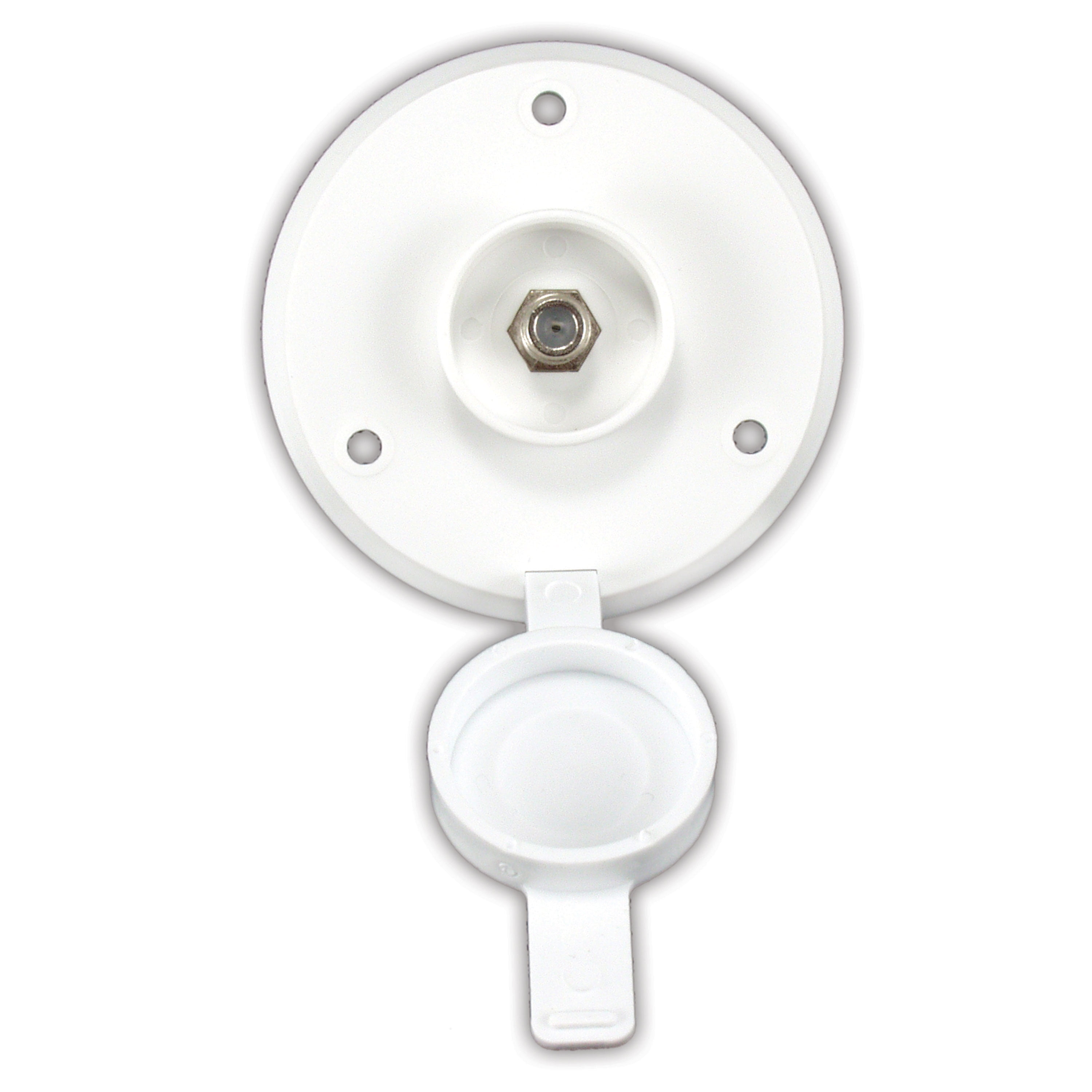 JR Products 476B2A 476B2A; Cable Tv Plate Polar White - Walmart.com