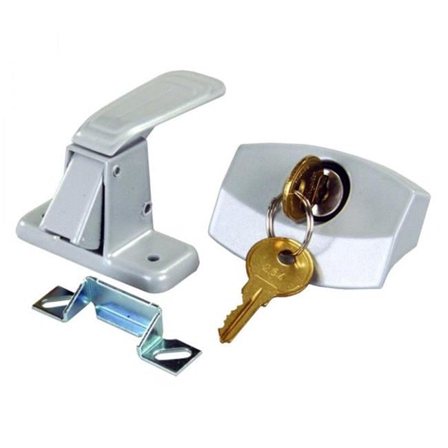 JR Products Die Cast Steel Locking Door Latch, Silver - Walmart.com