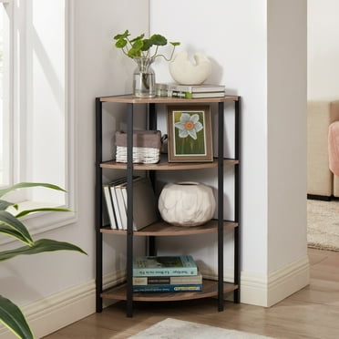 Mintazer 4 Tier Corner Shelf Stand, 36" Tall Industrial Corner Storage ...
