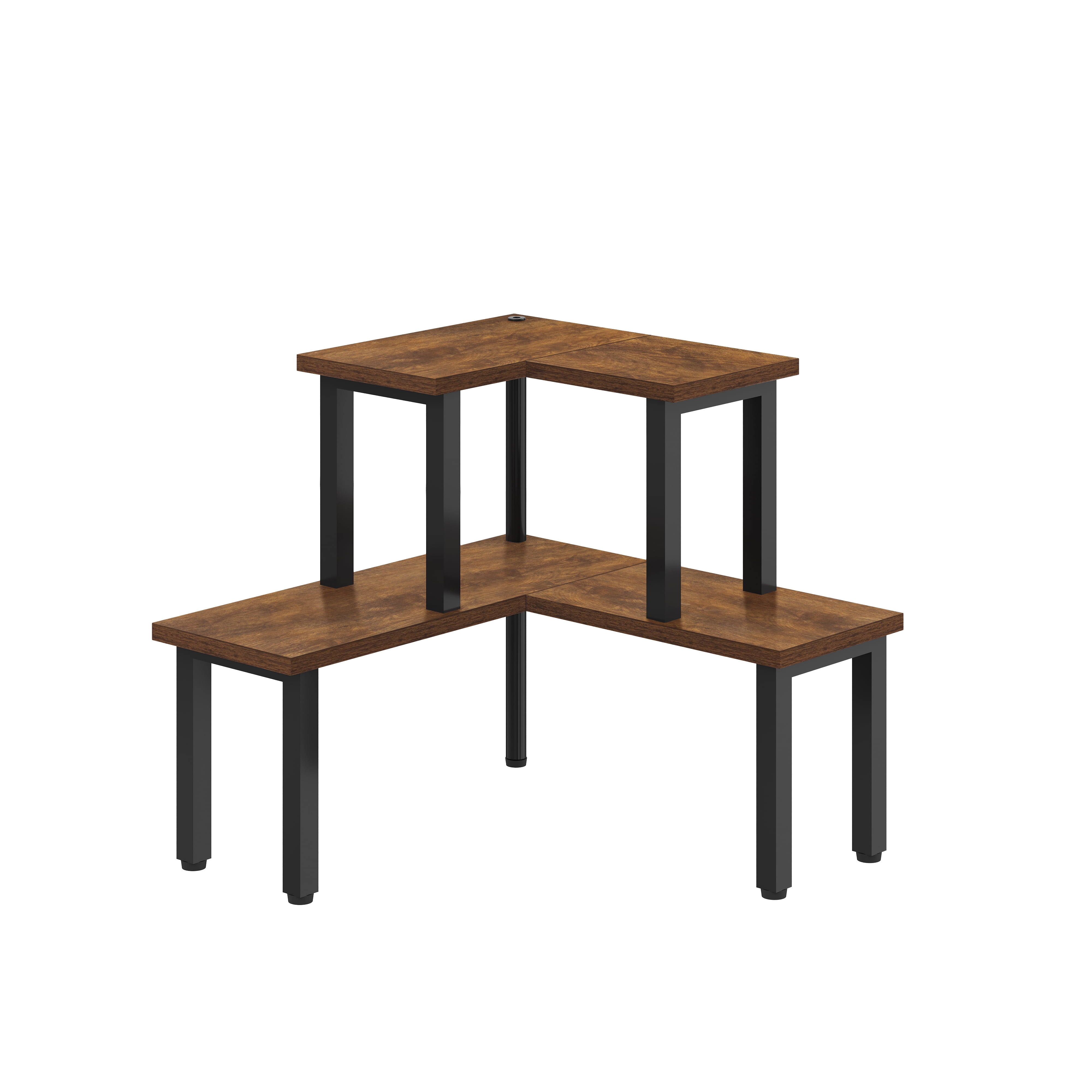 JRHRXXY Countertop Organizer Corner Shelf,2 Tier Moveable Shelf ...