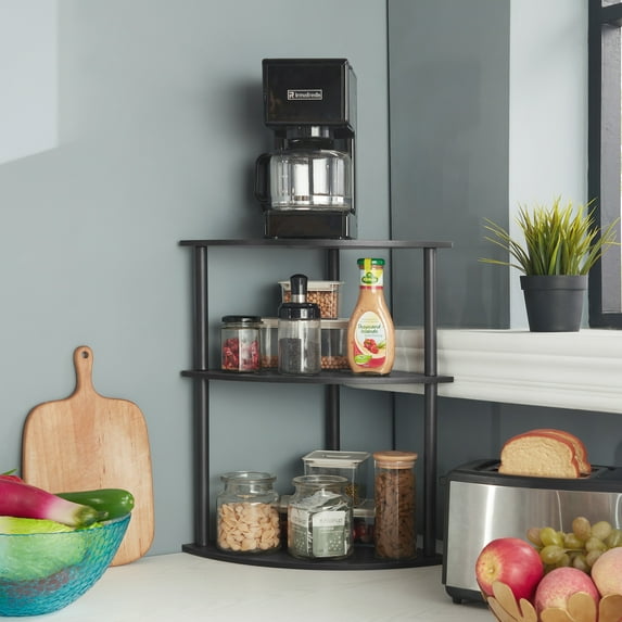 JRHRXXY Desktop Corner Stand,3-Tier Corner Storage Organizer,for Home ...