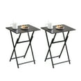 JRHRXXY Folding TV Tray Table Set of 2,Foldable Sofa Side Table ...