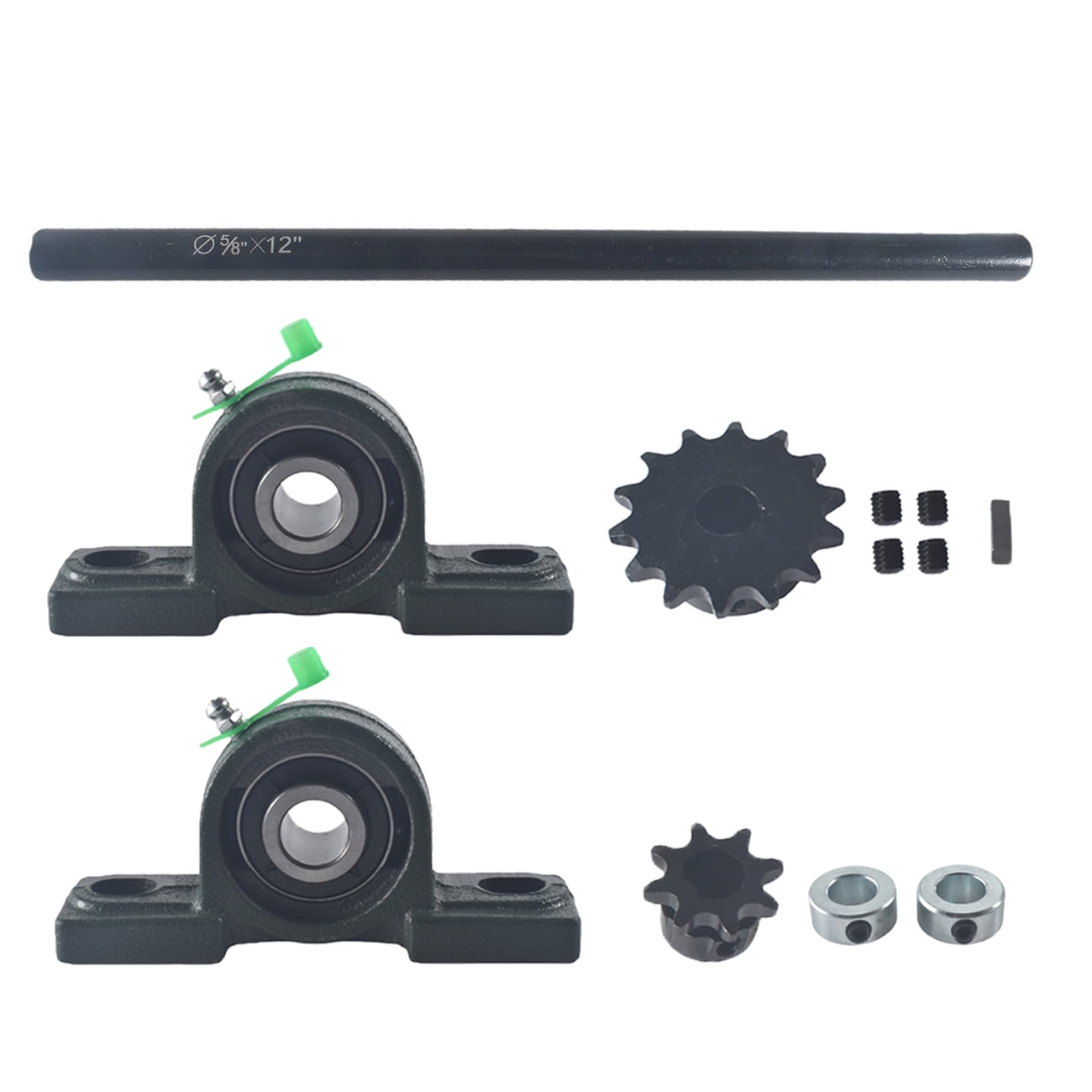 JRL 5/8" X 12" Complete Jackshaft Kit For 40/41/420 Chain Go Kart Mini ...