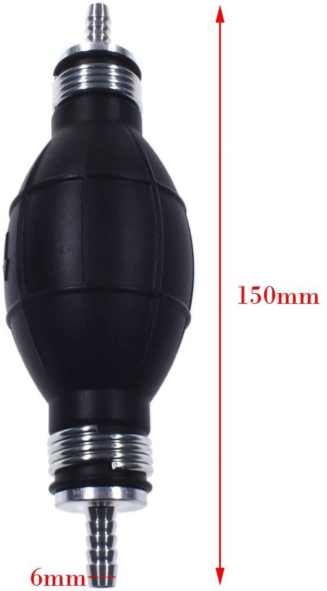 JRL Fuel Pump, 6mm/1/4'' Hand Primer Bulb for Car, Boat, Marine ...