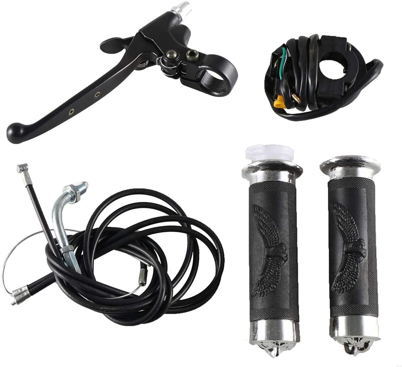 JRL Throttle And Clutch Kit Fits for 49cc 60cc 66cc 80cc Engine ...