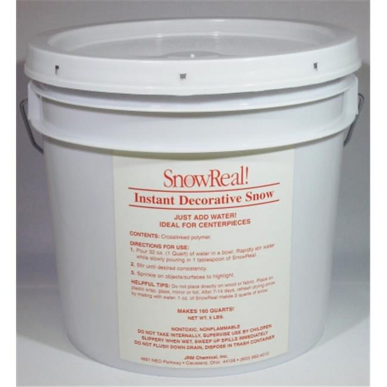 JRM Chemical SR-05 Snow Real 5 lb pail Instant Decorative Snow ...