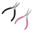 JROCHE Pack Of 2 Mini Round Nose Jewelry Pliers With Half Grooves For ...
